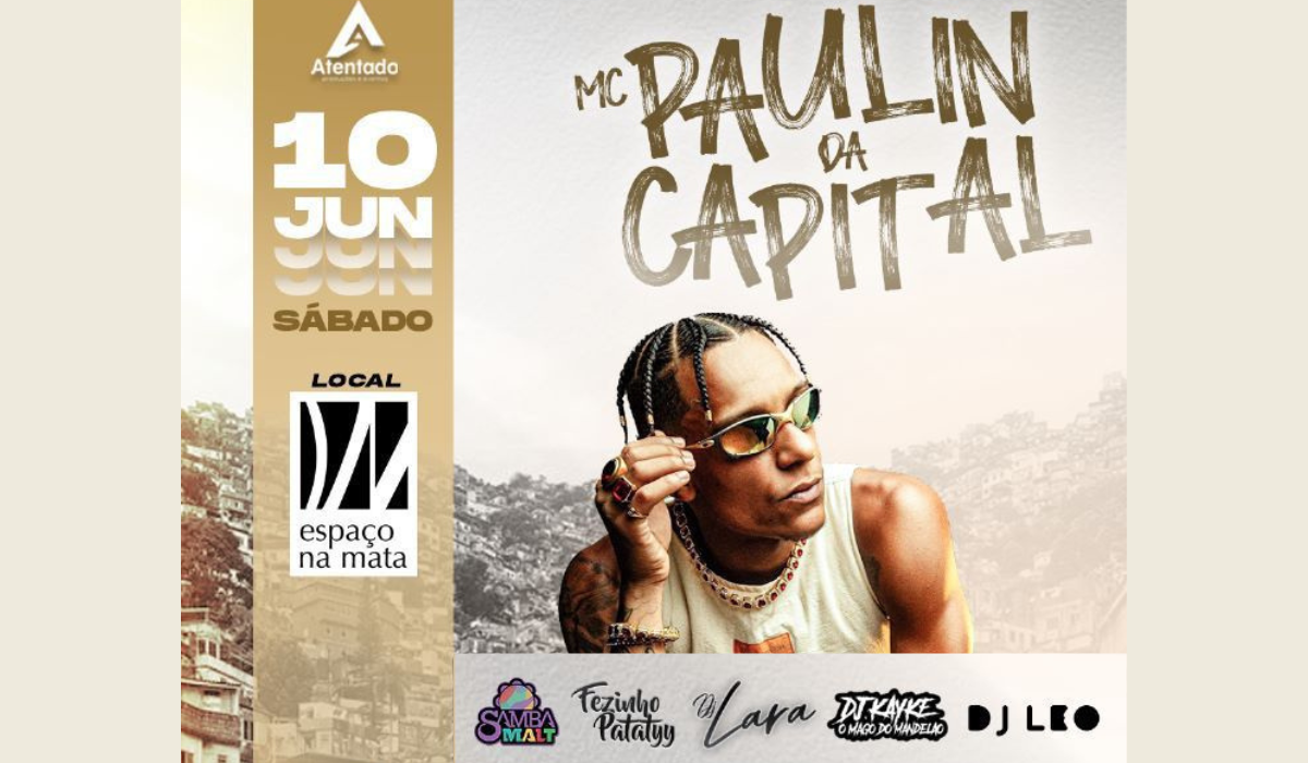 Botucatu recebe show de MC Paulin da Capital pela primeira vez no ...
